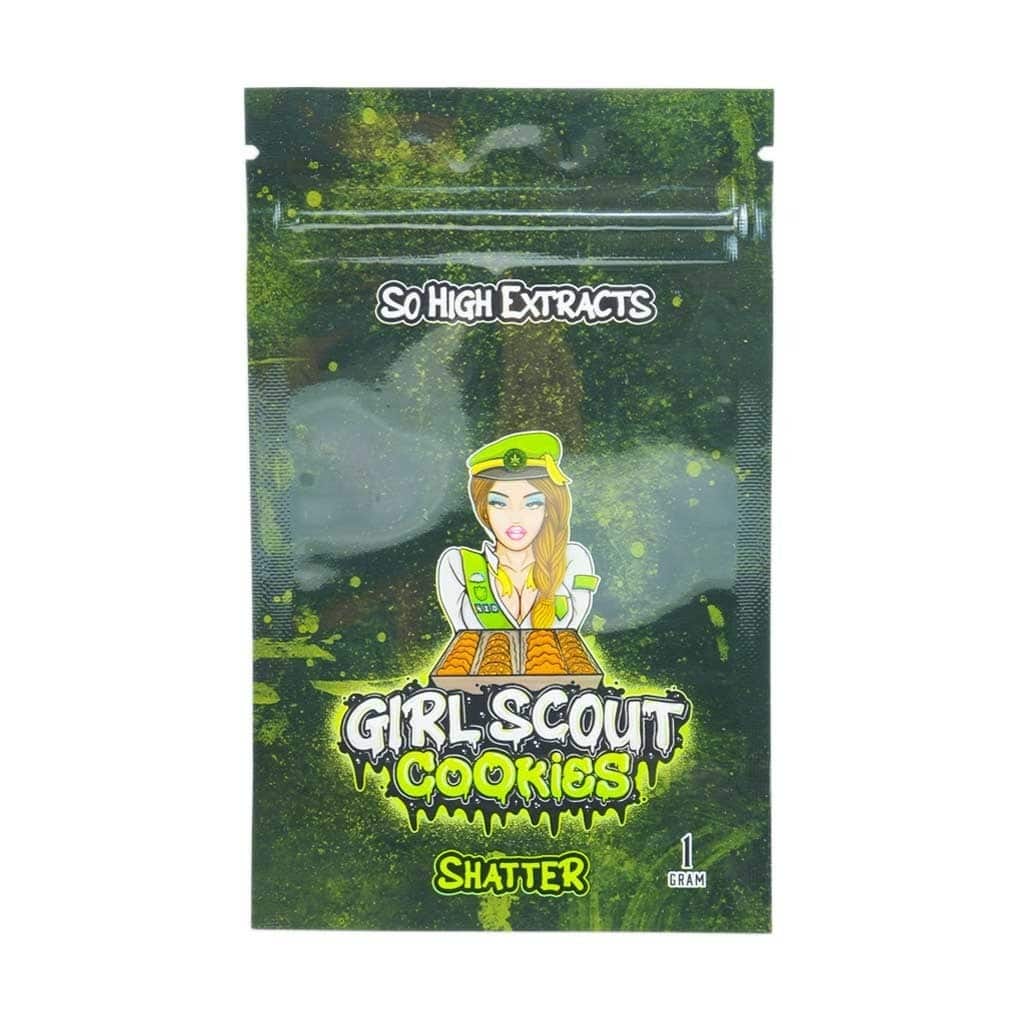 So High Extracts Premium Shatter – Girl Scout Cookies - Hybrid - So ...