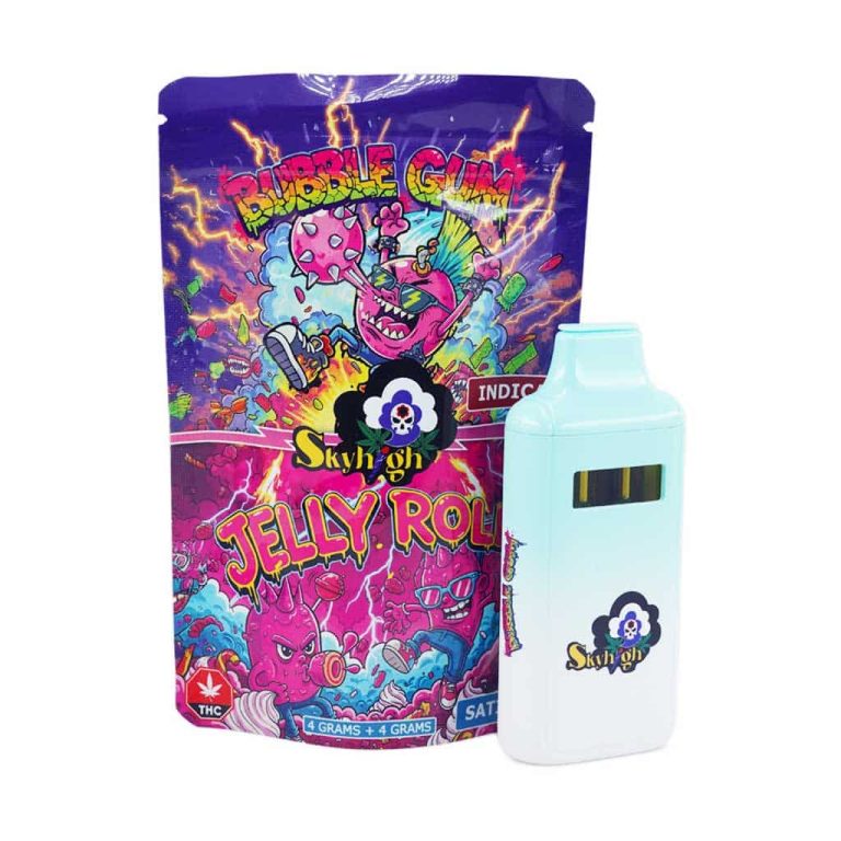 Sky High Extract – Dual Chamber Vape – Bubble Gum (Indica) + Jelly Roll ...